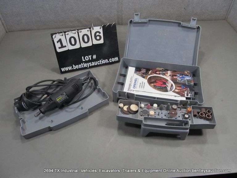 DREMEL MULTI PRO 2-SPEED HAND DRILL MODEL: 285, GREY DREMEL CASE W ...