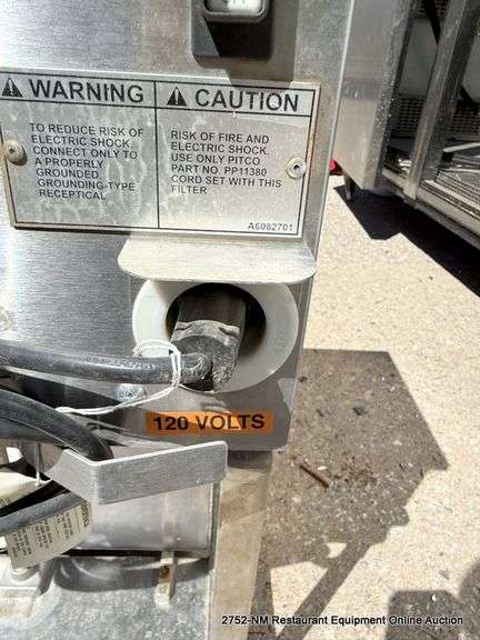 PITCO FRIALATOR INC PORTABLE FRYER OIL FILTER MACHINE MODEL: MEA228-94E ...