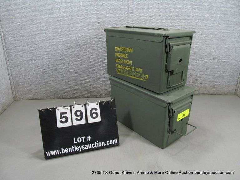 MK255 GREEN METAL AMMO CANS - 12" X 7" X 6" (2X MONEY) - Bentley ...