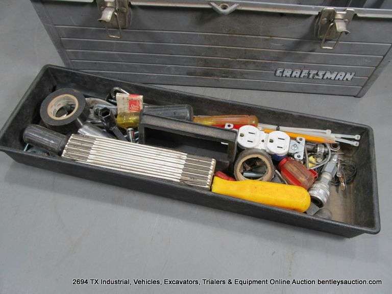 CRAFTSMAN GREY TOOLBOX: ASSORTED TOOLS - Bentley & Associates, LLC