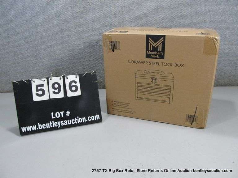 MM 3 DRAWER STEEL TOOL BOX - Bentley & Associates, LLC