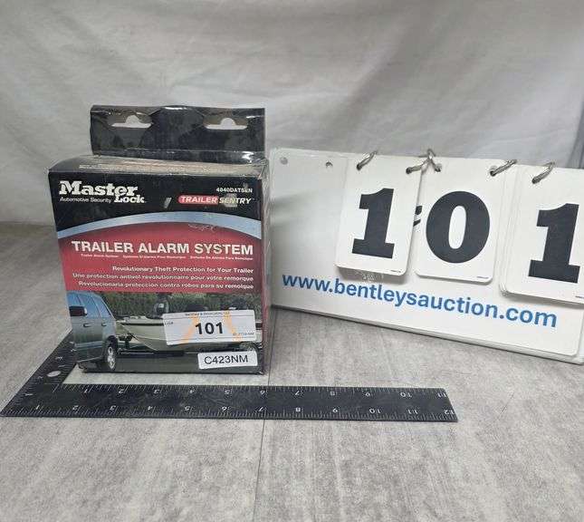 BOX: MASTERLOCK TRAILER ALARM SYSTEM #4840DATSEN - Bentley & Associates ...