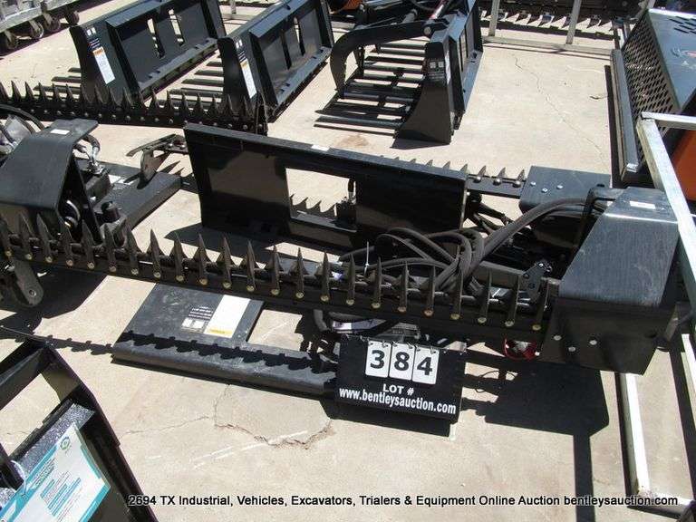 WOLVERINE SKID STEER SPIKE BAR MOWER MODEL: SBM-12-72W, S/N: ZW-00591 ...