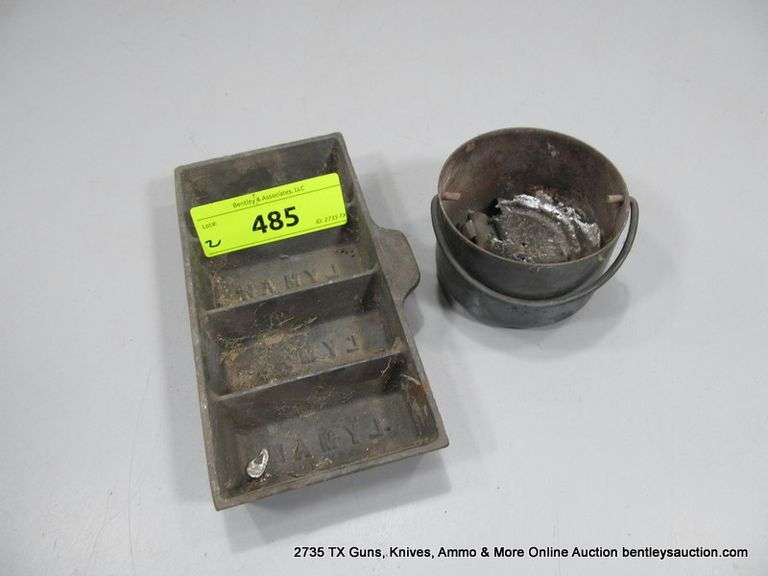 LOT: (1) LEAD POURING POT & LEAD INGOT CRUCIBLE - Bentley & Associates, LLC