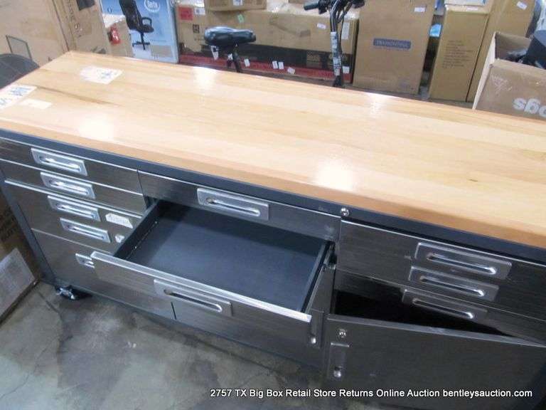 SEVILLE CLASSICS ULTRA HD ROLLING WORKBENCH, 72" X 20" X 38" - Bentley ...