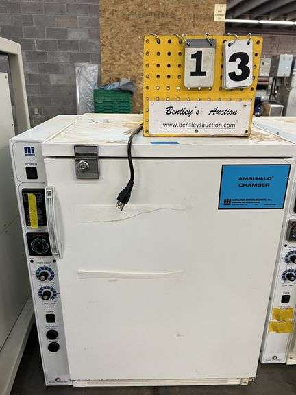 LABLINE INSTRUMENTS AMBI-HI-LO CHAMBER MODEL: 3550DT - Bentley ...