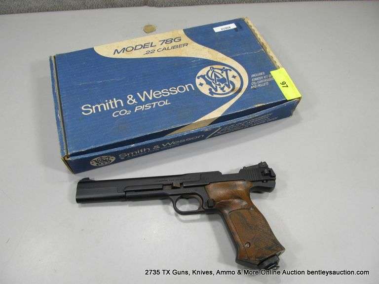 SMITH & WESSON CO2 PISTOL MODEL: 78G CALIBER .22 - Bentley & Associates ...