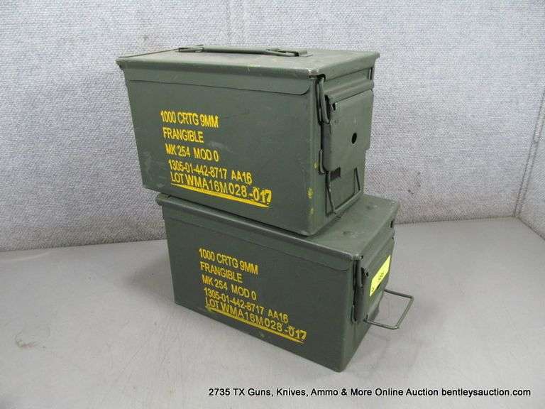 MK255 GREEN METAL AMMO CANS - 12" X 7" X 6" (2X MONEY) - Bentley ...