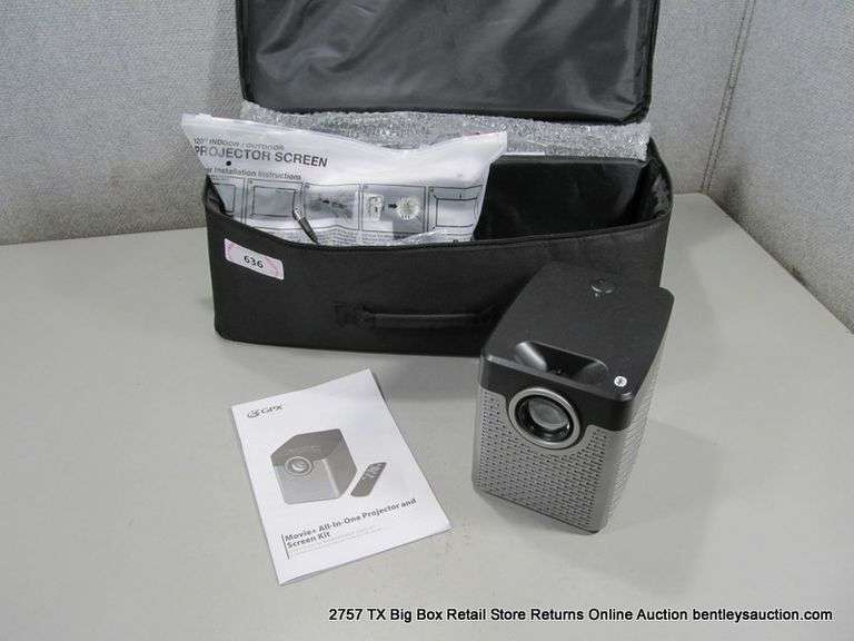 GPX MOVIE & ALL-IN-ONE PROJECTOR & SCREEN KIT - Bentley & Associates, LLC