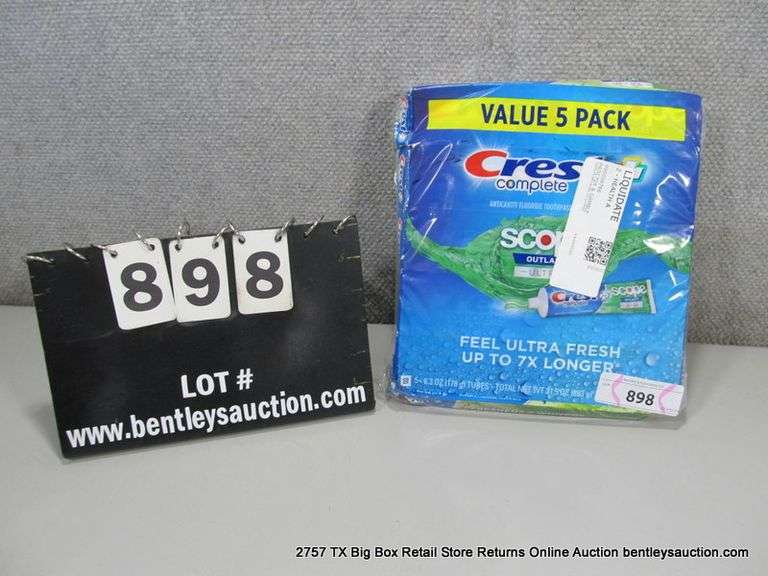 CREST COMPLETE SCOPE OUTLAST TOOTHPASTE - 5 PACK - Bentley & Associates ...