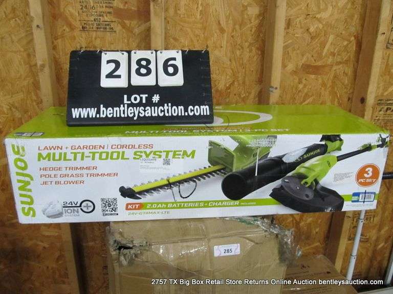 SUN JOE 24V CORDLESS 3-TOOL GARDEN COMBO KIT: HEDG - Bentley ...
