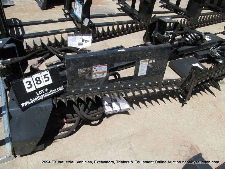 WOLVERINE SKID STEER SPIKE BAR MOWER MODEL: SBM-12-72W, S/N: ZW-00592 ...