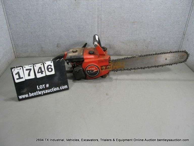 HOMELITE GASOLINE CHAINSAW MODEL: SUPEREZ - Bentley & Associates, LLC