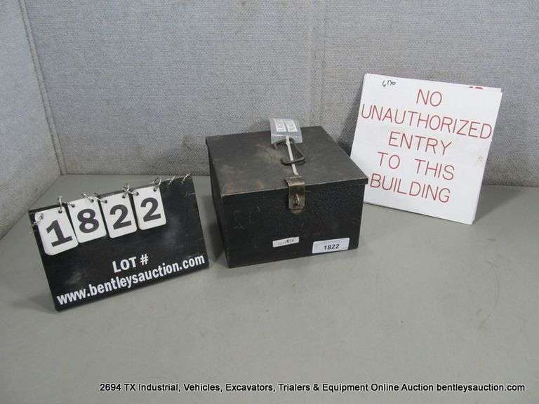BLACK METAL SMALL LOCK BOX - TOOLBOX & WARNING SIGNS - Bentley ...