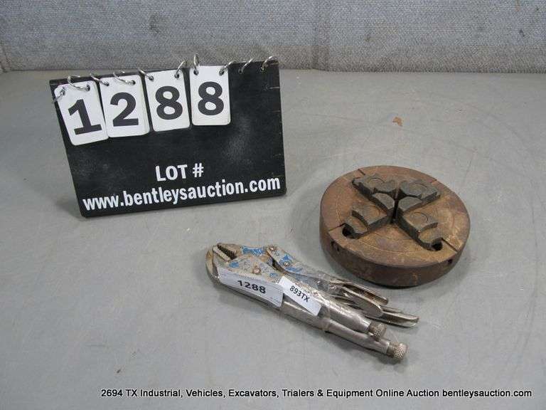 LOT: 2 VICE GRIP PLIERS & CIRCULAR DRILL PRESS CLAMP - Bentley ...