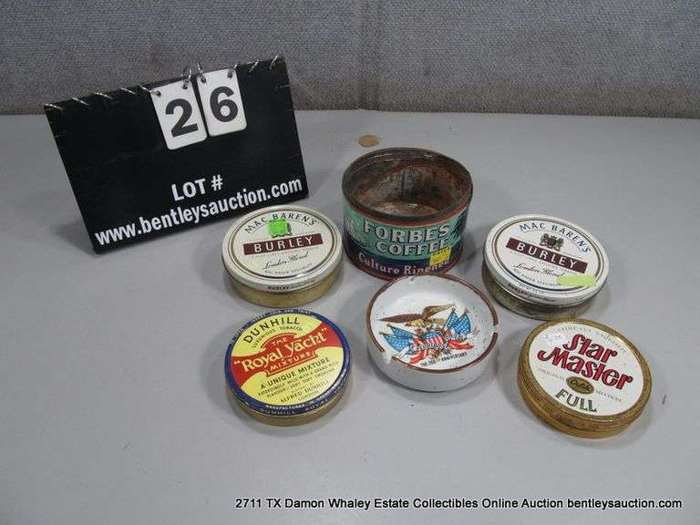 LOT: STAR MASTER ORIGINAL MIXTURE TIN, DUNHILL "ROYAL YACHT" MIXTURE ...
