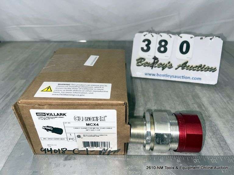 KILLARK MCX4 ALUMINUM CABLE CONNECTOR - Bentley & Associates, LLC