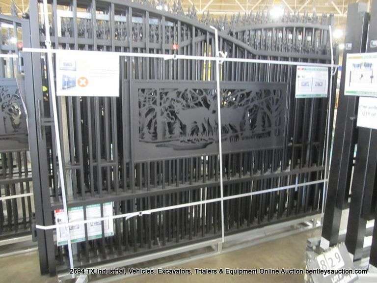 KJ 7' X 20' METAL FARM DRIVEWAY GATE ~ DEER SCENE ~ MODEL: K0720 ...