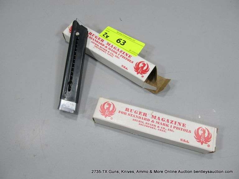 RUGER MAGAZINE FOR STANDARD & MARK 1 PISTOLS 9 SHOT (2X MONEY ...