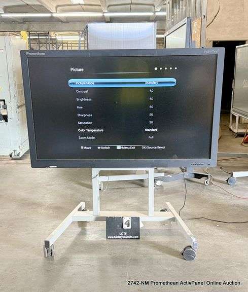 PROMETHEAN ACTIV PANEL 65" - POWERS ON - Bentley & Associates, LLC