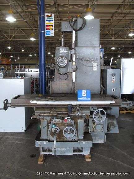 CINCINNATI MODEL: 550-20 VERTICAL MILL CIMTROL CONTROL SYSTEM 440 VOLTS ...
