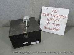 BLACK METAL SMALL LOCK BOX - TOOLBOX & WARNING SIGNS - Bentley ...