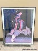 FRAMED PAINTED PORTRAIT - "SHAWL DANCER" BY: KEVIN REDSTAR - Bentley ...