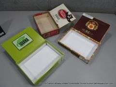 LOT: (3) ANTIQUE CARDBOARD CIGAR BOXES - DUKE OF DEVON MACANUDO MADERO ...