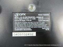 GPX MOVIE & ALL-IN-ONE PROJECTOR & SCREEN KIT - Bentley & Associates, LLC