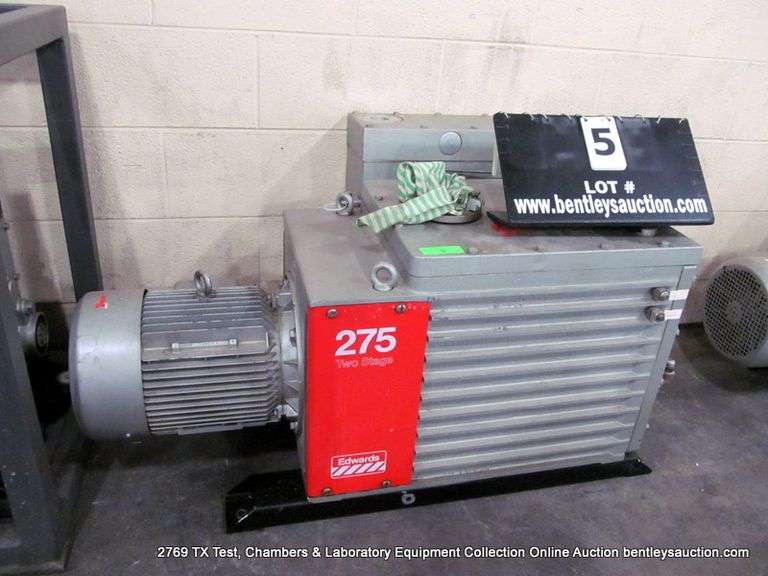 EDWARDS E2 275 HIGH VACUUM TWO STAGE PUMP - Bentley & Associates, LLC