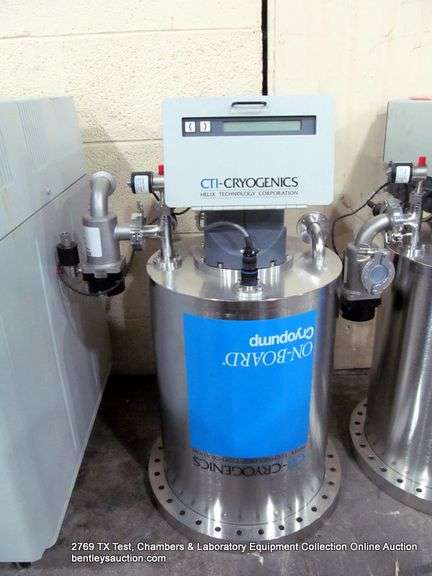 CTI-CRYOGENICS ON-BOARD CRYOPUMP - #10 CRYOPUMP - Bentley & Associates, LLC