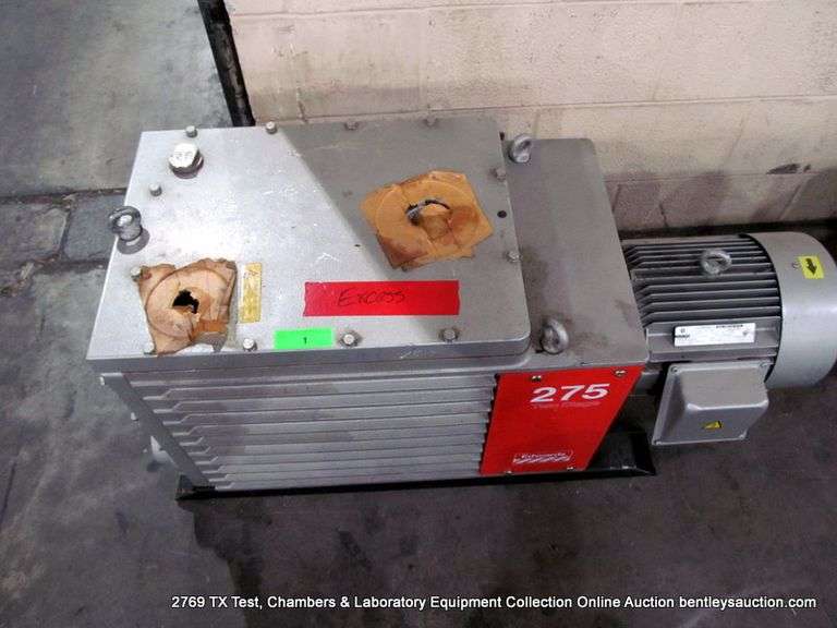 EDWARDS E2 275 TWO STAGE LARGE VACUUM PUMP - Bentley & Associates, LLC