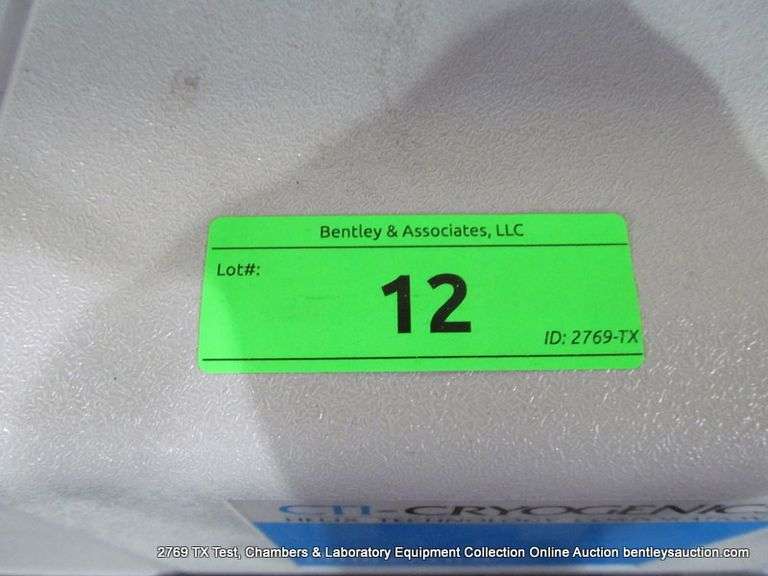 CTI-CRYOGENICS 9600 COMPRESSOR - Bentley & Associates, LLC