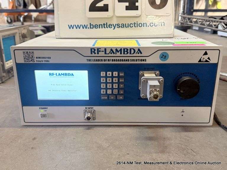 RF LAMBDA BROADBAND RF AMPLIFIER - Bentley & Associates, LLC