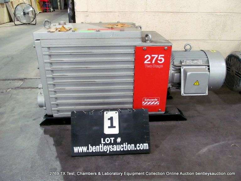EDWARDS E2 275 TWO STAGE LARGE VACUUM PUMP - Bentley & Associates, LLC