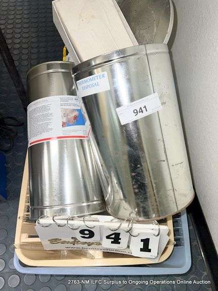 2 CANS OF THERMOMETERS, (2 X MONEY) - Bentley & Associates, LLC