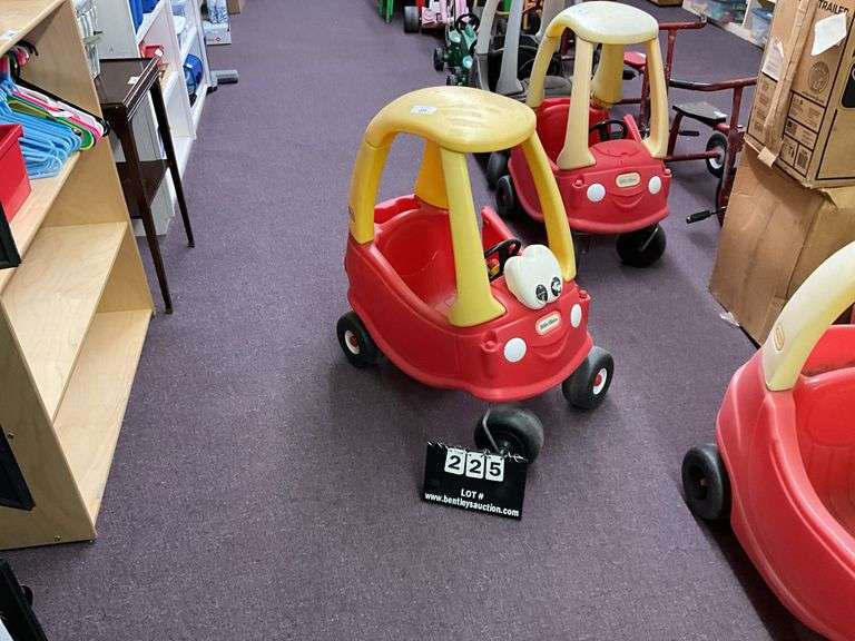 SUN FADED LITTLE TIKES RED & YELLOW COZY COUPE - Bentley & Associates, LLC