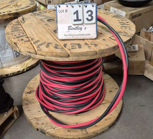 BIG BLACK AND RED WIRE ROLL, 380 GROSS LBS. - Bentley & Associates, LLC