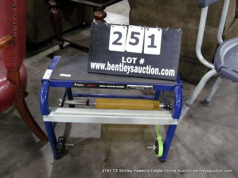 ASTRO MOBILE MASKING MACHINE MODEL: 4577 W/ ROLL OF MASKING PAPER ...
