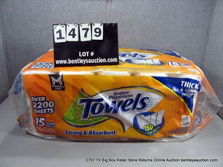 MM SUPER PREMIUM PAPER TOWELS, SELECT-A-SIZE, 15 MEGA ROLLS - Bentley ...