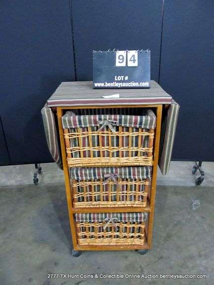 MOVEABLE 3 BASKET STAND, 34 1/2"T X 20 1/2"W X 14"D - Bentley ...