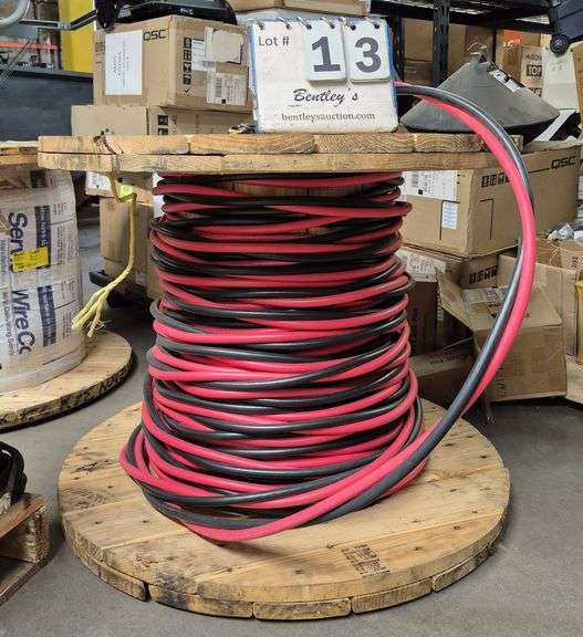BIG BLACK AND RED WIRE ROLL, 380 GROSS LBS. - Bentley & Associates, LLC