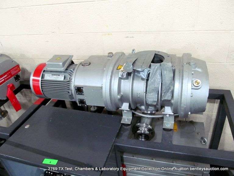 EDWARDS E2 275 HIGH VACUUM TWO STAGE PUMP W/ EDWARDS EH 1200 MECHANICAL ...