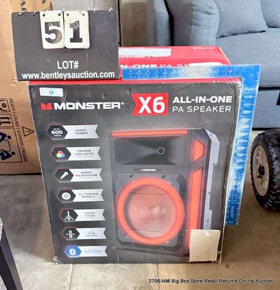 MONSTER X6 ALL-IN-ON PA SPEAKER, UP TO 600 WATTS - Bentley & Associates ...