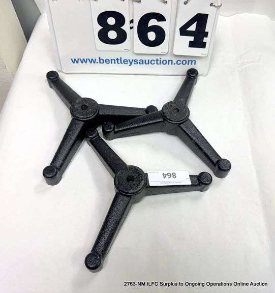 CAST IRON TRIPOD BASE SUPPORT (3) - Bentley & Associates, LLC