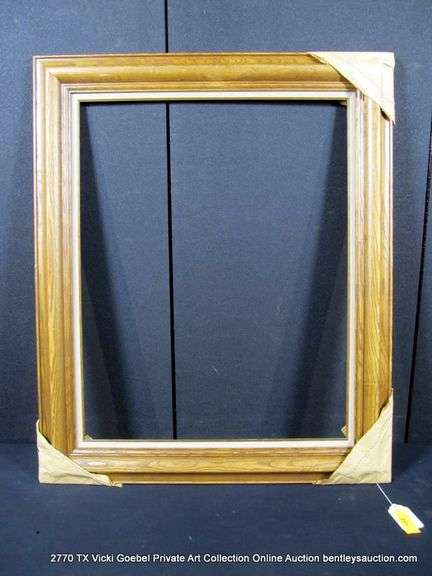 STAINED OAK, W/ WHITE VELVET INLAY, CARVED WOODEN FRAME - Bentley ...
