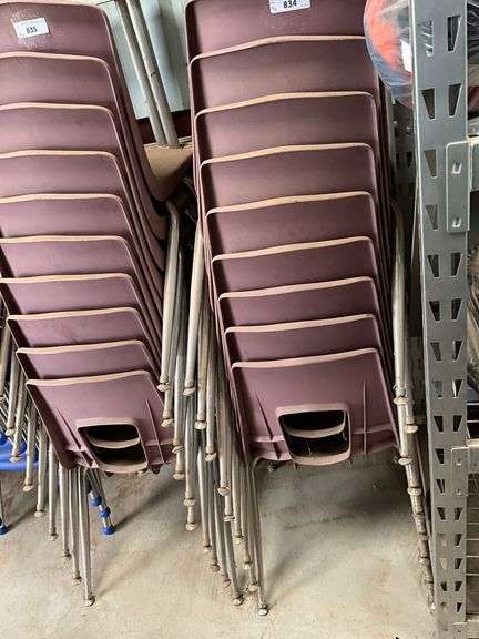 30" HIGH PURPLE STACKABLE CHAIRS - (9X THE MONEY) - Bentley ...