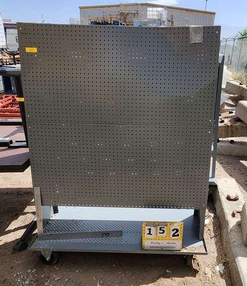 METAL PEGBOARD CART - Bentley & Associates, LLC