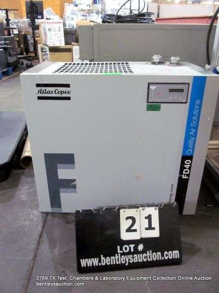 ATLAS COPCO FD 40 COMPRESSED AIR DRYER - Bentley & Associates, LLC
