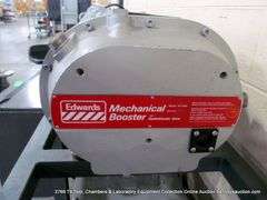 EDWARDS E2 275 HIGH VACUUM TWO STAGE PUMP W/ EDWARDS EH 1200 MECHANICAL ...